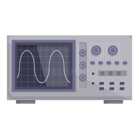 Modern Digital Oscilloscope Vector Illustration Stock Vector Illustration Of Circuit
