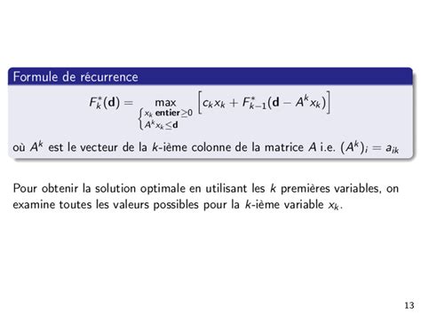 Notes Sur La Programmation Dynamique 2° Partie Docsity