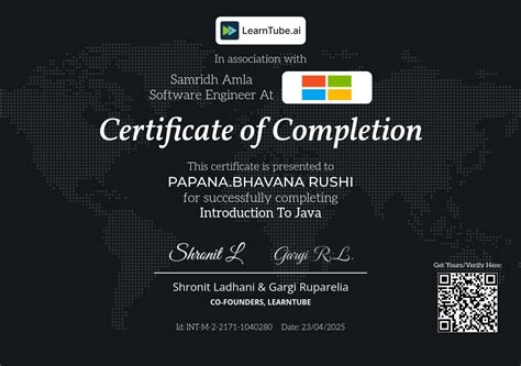 Java Programming Learningjourney Certificate Professionalgrowth Pbhavana Rushi