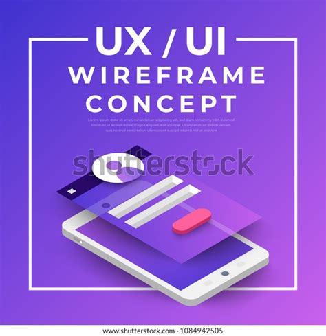 Ux Ui Flowchart Mockups Mobile Application Stock Vector Royalty Free