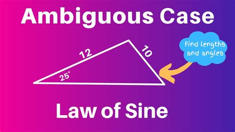 Sine Law Ambiguous Case Worksheet