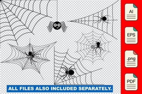 Spider On Web Graphic By Blue Hat Graphics · Creative Fabrica