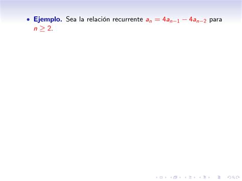 Solution Clase 10 Analisis Combinatorio Uam Relaciones Recurrentes Lineales Con Coeficientes