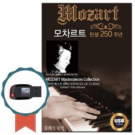 인팍쇼핑 클래식USB 모차르트 탄생250주년 앨범 차량 USB음반 저장장치 메모리