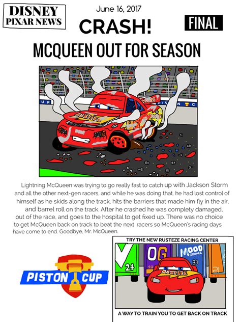 Lightning Mcqueens Big Crash Article By 4072whalen On Deviantart