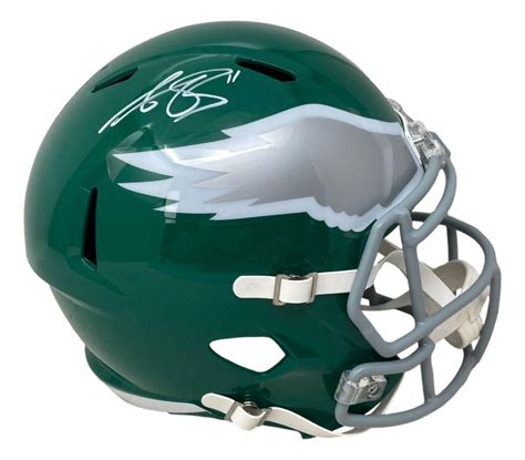 Aj Brown Signed Eagles Full Size Speed Helmet Beckett Pristine Auction