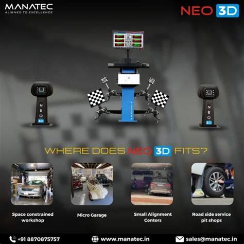 Manatec Wheel Alignment Machine At ₹ 355000 Manatec Wheel Alignment