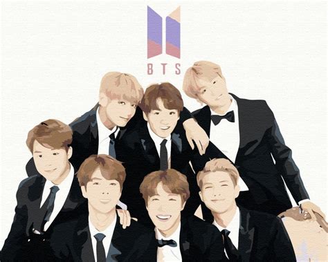 Картина по номерам БТС BTS арт. 2163 40х50 см купить
