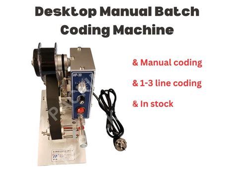 Xyz Hp 140 Manual Batch Coding Machine Xyz Machinery
