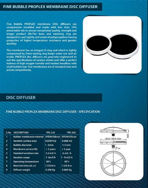 Surface Fixed Clarifier Silicone Disc Diffuser For Water Treatment 1 M3 H 1 Mm In Valsad