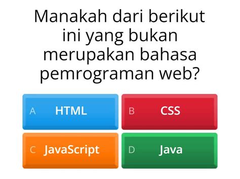 Evaluasi Pemrograman Web Quiz