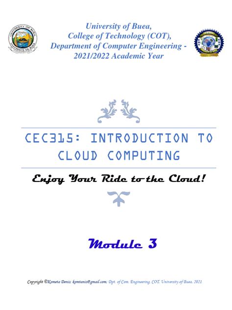 Cec315 Introduction To Cloud Computing Module 3 Pdf Cloud Computing Software As A Service