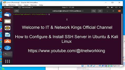 How To Configure And Install Ssh Server In Ubuntu And Kali Linux It Network King Youtube