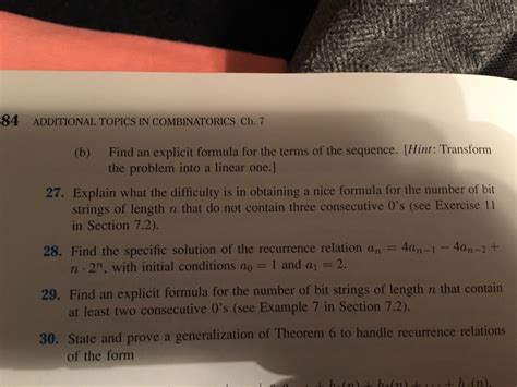 Solved Consider The Sequence Defined By An A3 A2 Write Down