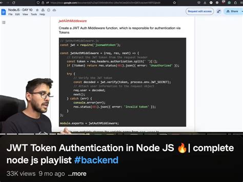 Bhushan Patil On Linkedin Learning Jwt Token Authentication In Nodejs Prince Kumar Email