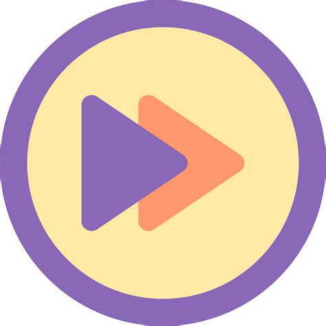 Colorful Fast Forward Button Icon In Flat Style 24180183 Vector Art At Vecteezy