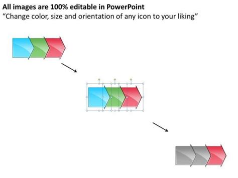 Ppt Continuous Representation By Curved Arrows PowerPoint Templates