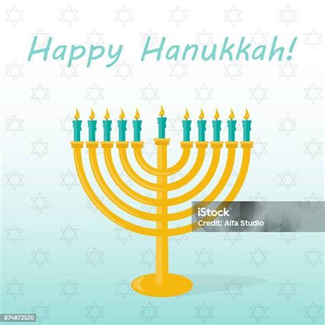 배너는 촛대의 장식으로 해피 하누카 벡터 일러스트입니다 1위에 대한 스톡 벡터 아트 및 기타 이미지 1위 3위 건강관리와 의술 Istock