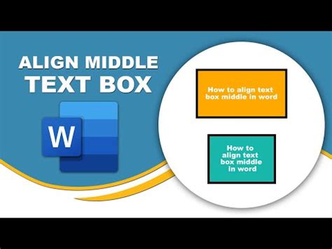 How To Align Text Box Middle In Word The Graphic Home
