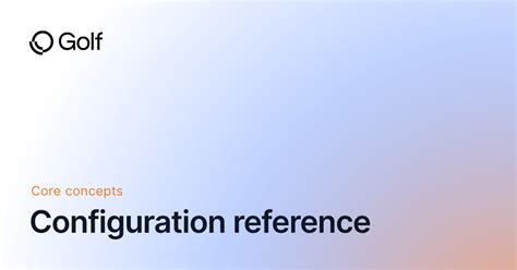 Configuration Reference Golfmcp Documentation