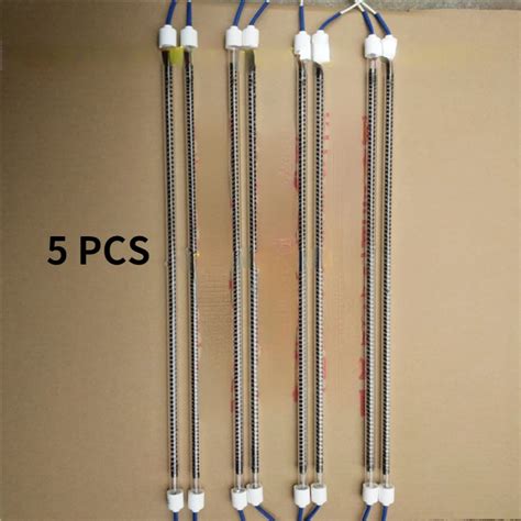 탄소 섬유 적외선 석영 램프 적외선 가열 요소 페인트 룸 원적외선 히터 가열 튜브 액세서리 5 개 탄소 섬유 적외선 석영 램프 적외선 가열 요소 페인트 룸 원적외선 히터 가열 튜브 액세서리 5 개