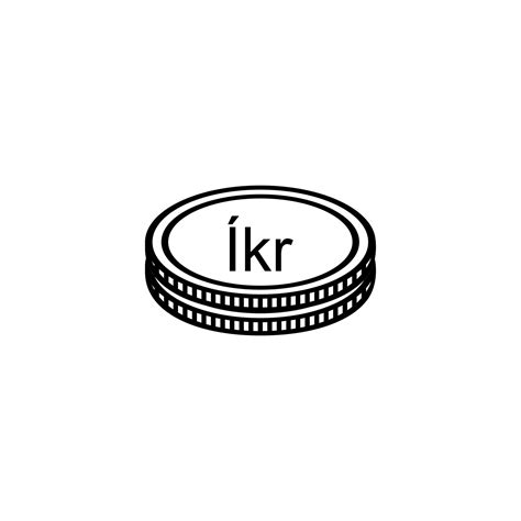 Iceland Currency symbol, Icelandic Krona Icon, ISK Sign. Vector ...