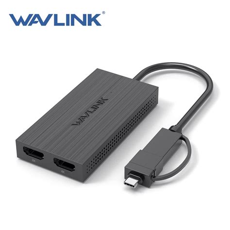 Wavlink Usb 3 0 To 1920x1080 60hz Dual Hdmi Adapter Multi Display Adapter For Windows Macos