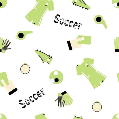 Premium Vector Soccer Pattern