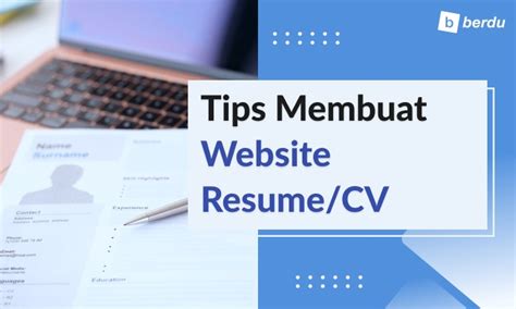 Tips Membuat Website Resume CV