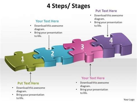 Ppt Interconnected Steps Of Forging Process PowerPoint Slides Using Puzzles Templates