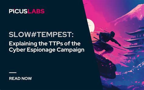 Slow Tempest Explaining The Ttps Of The Cyber Espionage Campaign