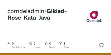 GitHub Corndeladmin Gilded Rose Kata Java