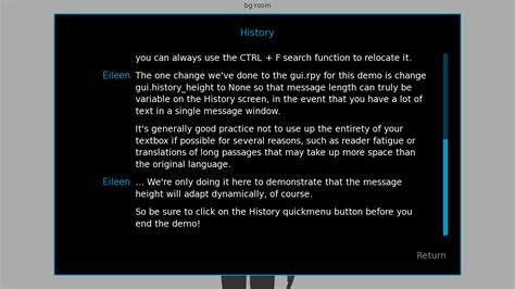 Renpy Code Separate History Screen By Tofurocks