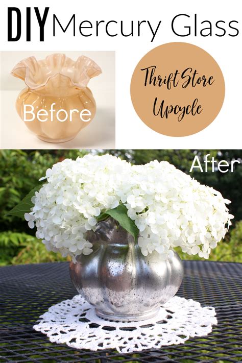 Diy Mercury Glass Vase Sweet Pea
