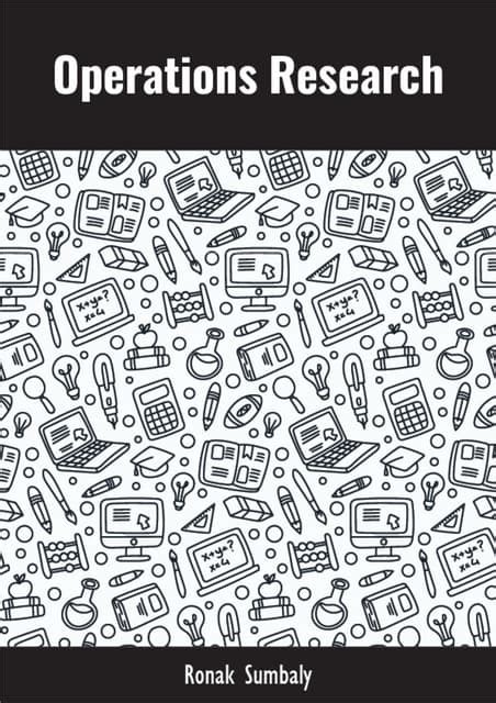 Operation Research Notes Ronak Sumbaly Pdf