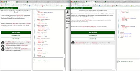 Lesson Link Bug Introduction To The Css Flexbox Challenges