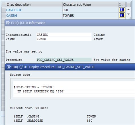 Solved Triggering A Characteristic Value Automatically Ba Sap