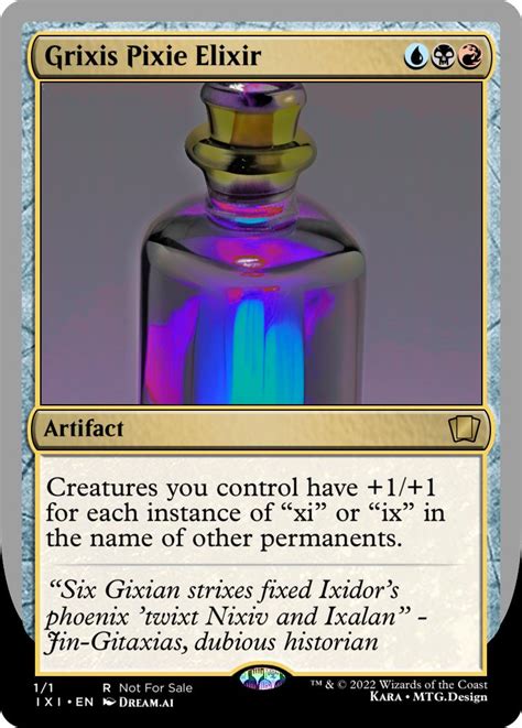Grixis Pixie Elixir R Custommagic