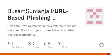 Github Busamsumanjaliurl Based Phishing Detection Using Machine