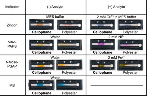Behavior Of Various Inkjet Printed Water Soluble Colorimetric Download Scientific Diagram