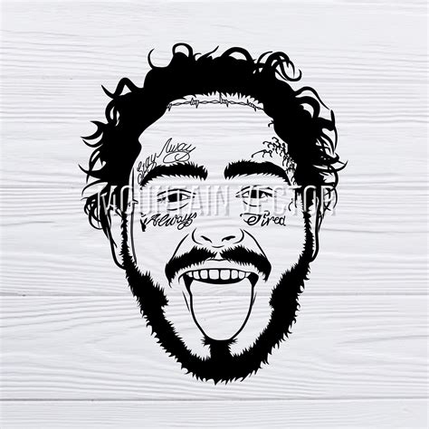 Post Malone Clip Art Cricut Explore Air Tree Svg Png Silhouette The Best Porn Website