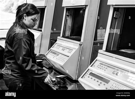 A Closeup Of A Female Lab Technician Testing Product Samples In A Rubber Factory Stock Photo Alamy