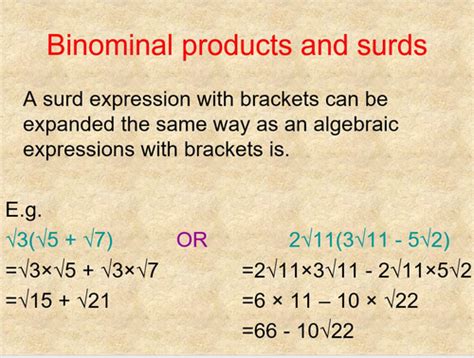 Surds And Indices Topic Review Rationalising And Fractional And Binomial Products Teaching Resources