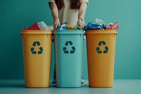 Waste Sorting Symbols Promoting Environmental Responsibility And