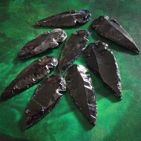 Authentic Obsidian Arrowheads