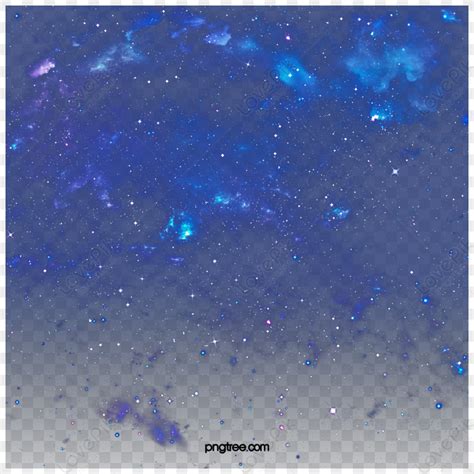 푸른 별빛 창의 자유형 별이 빛나는 하늘 배경 일러스트 밤하늘 은하 Png 일러스트 무료 다운로드 Lovepik