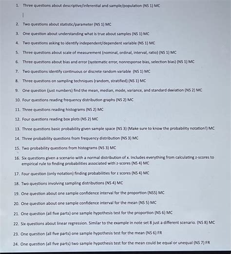 Solved 1 Three Questions About Descriptive Inferential And