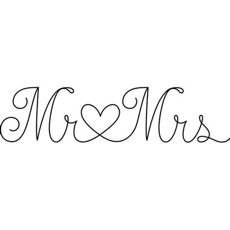 Mr And Mrs Cursive Writing With Hearts Mr And Mrs Drawing Mr And