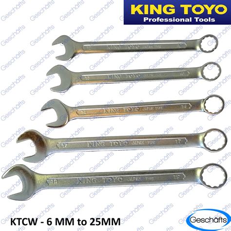 King Toyo Combination Wrench Spanar Spanner Size 6mm To 25mm Shopee