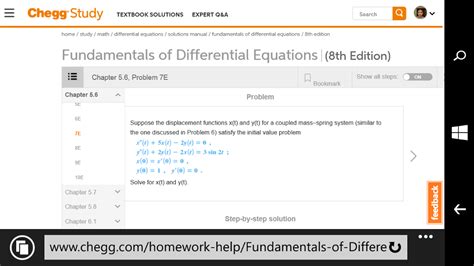 Solved Suppose The Displacement Functions X T And Y T For Chegg